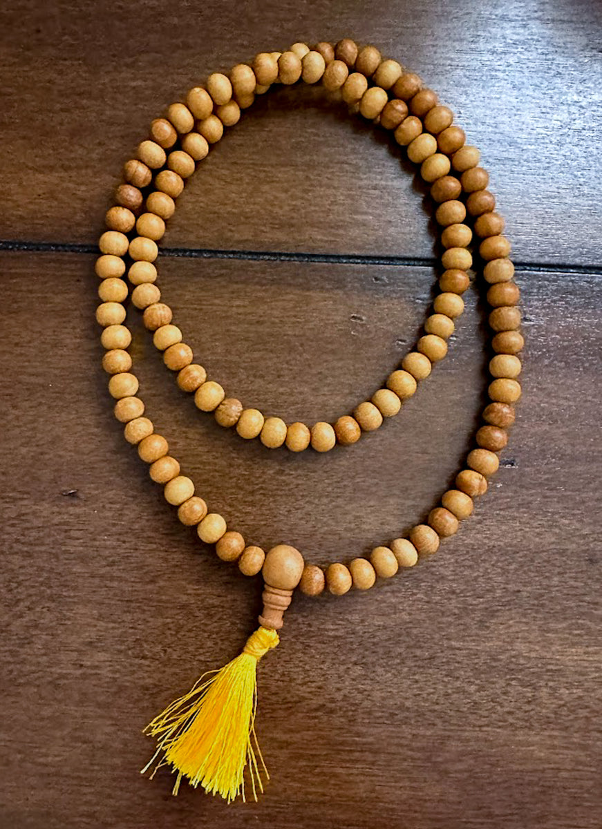 Sandalwood Mala, 5mm, 103 Beads – Olmo Ling Store